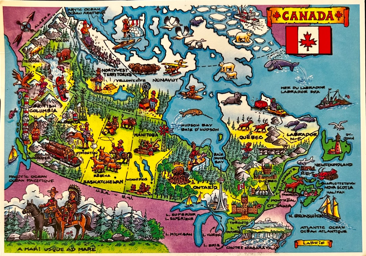 Canada Map – Postcards Etc