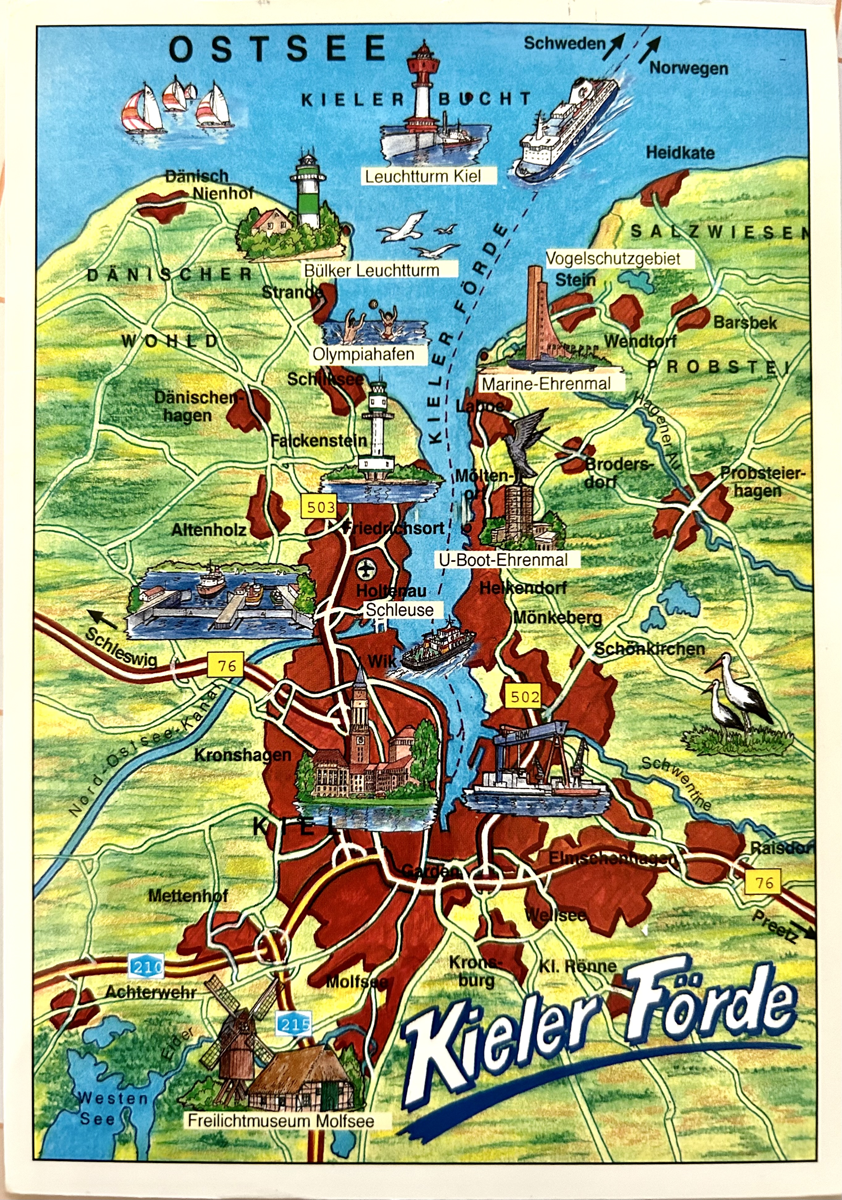 Kieler Forde Map – Postcards Etc