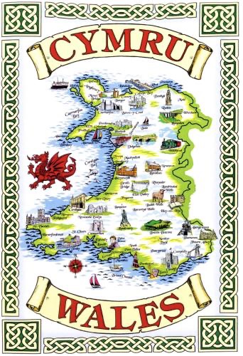 Cymru Map – Postcards Etc