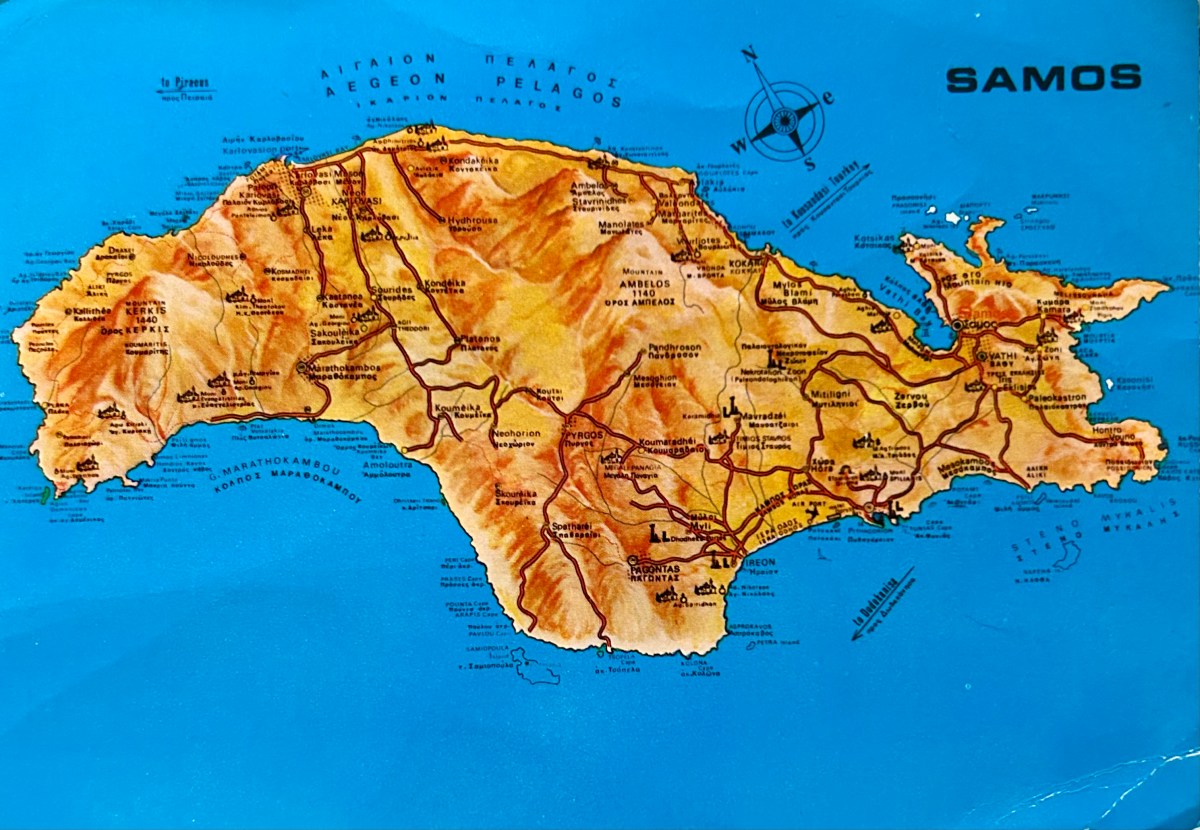 Samos Map – Postcards Etc