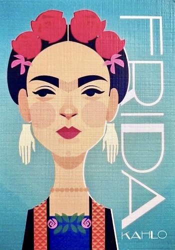 Frida on Turquoise – Postcards Etc