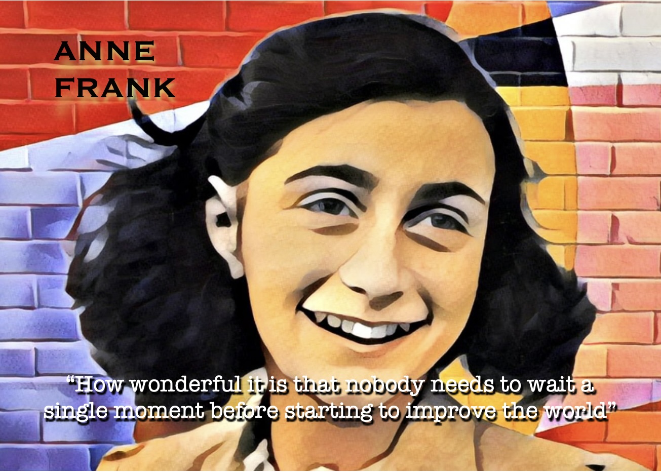 Anne Frank – #AtoZChallenge – Postcards Etc